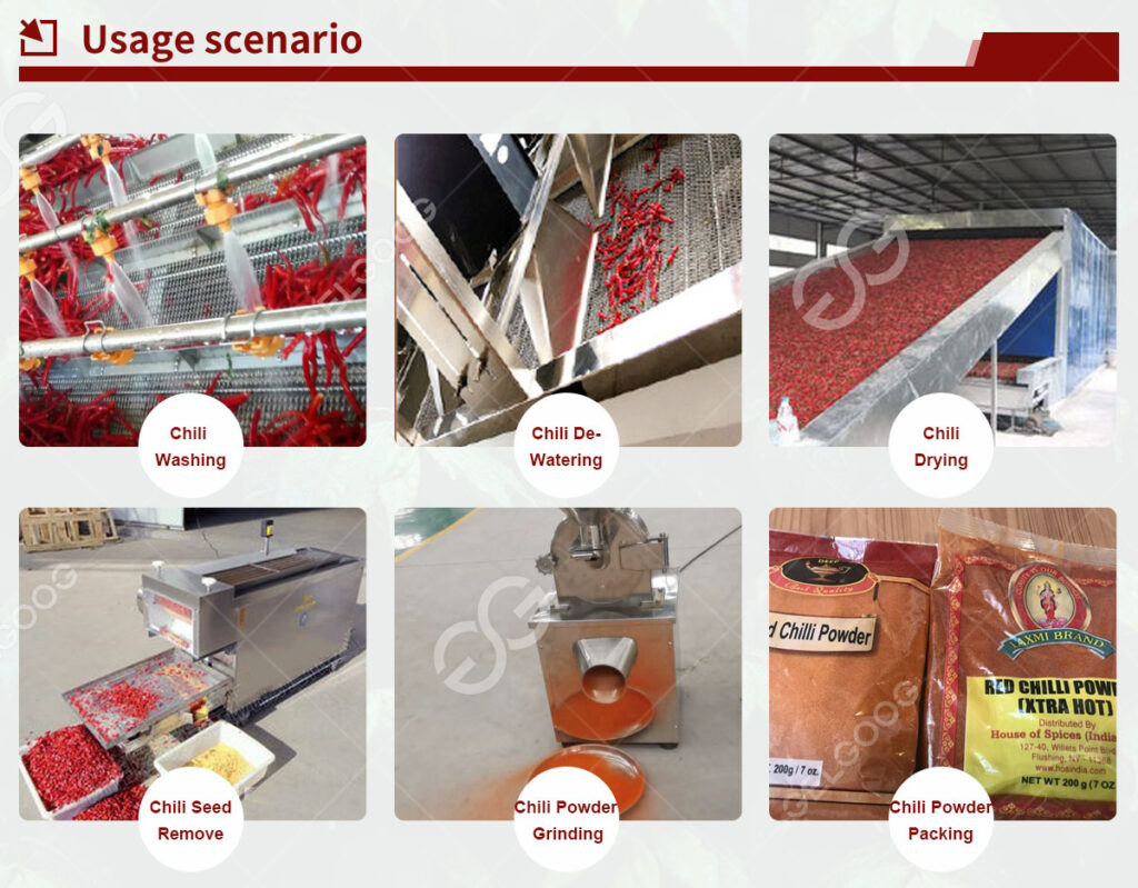 Automatic Red Chili Powder Grinding Processing Machine