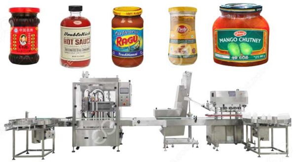 Fully Automatic 100-5000ml Hot Sauce Bottling Machine